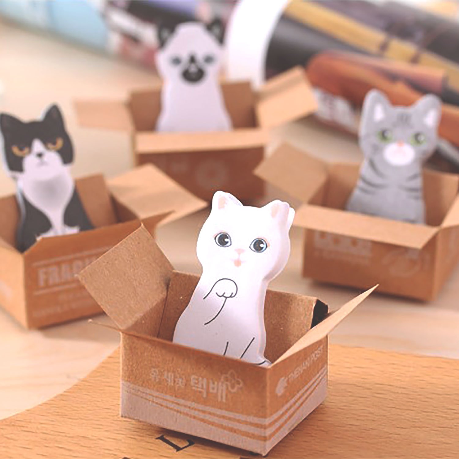 Khata Khori | Cute Carton Cat Small Sticky Notes